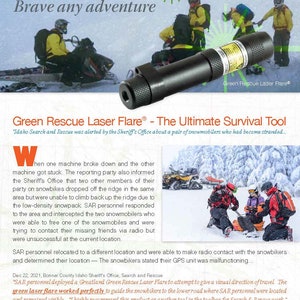 Rescue Laser Flare® Green Emergency Signaling Device - Etsy