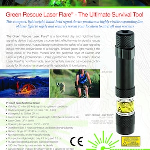 Rescue Laser Flare® Green Emergency Signaling Device - Etsy
