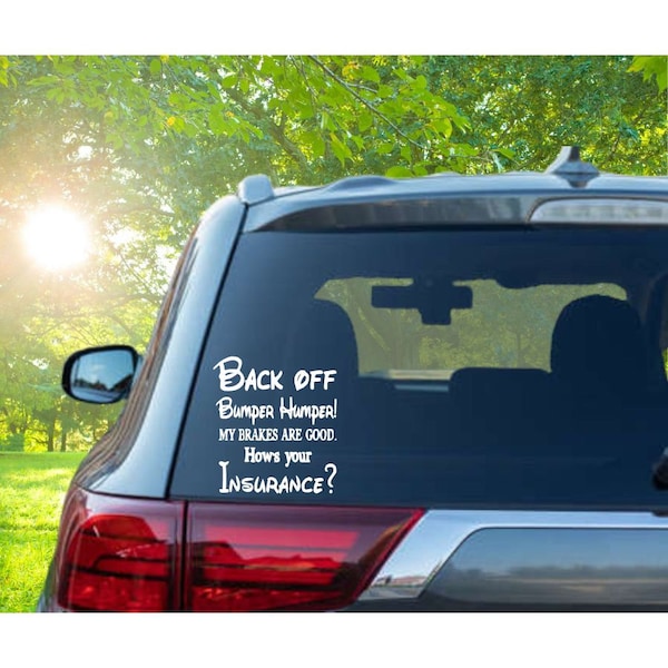 Back off Bumper Humper Stitch - Etsy