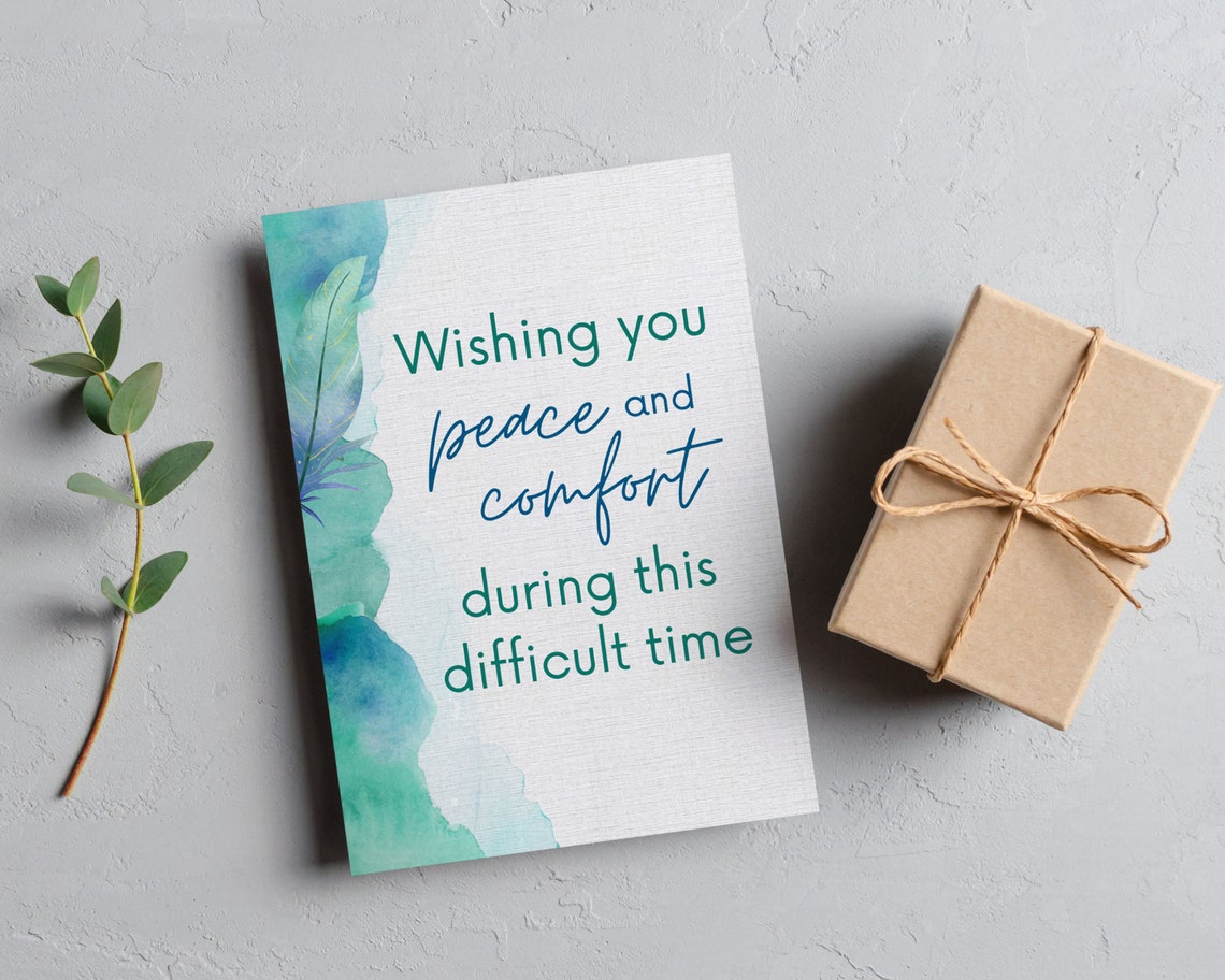 Sympathy Gift Tag | Sympathy Gift Printable | Condolence Gift Tag ...