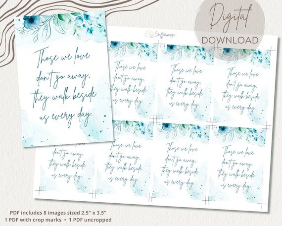 Sympathy Gift Tag Sympathy Gift Printable Condolence Gift - Etsy