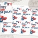 4th of July Gift Tag | USA Printable | Independence Day Gift Tag | Kids ...