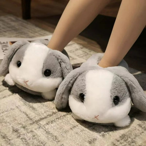 Bunny Slippers - Etsy