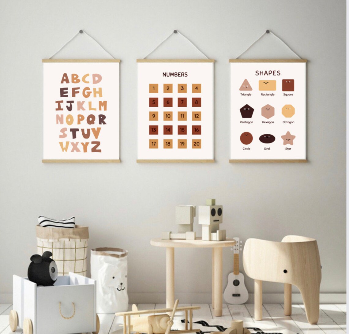 Printable Alphabet Poster, Abc Poster, Alphabet Letters Educational ...