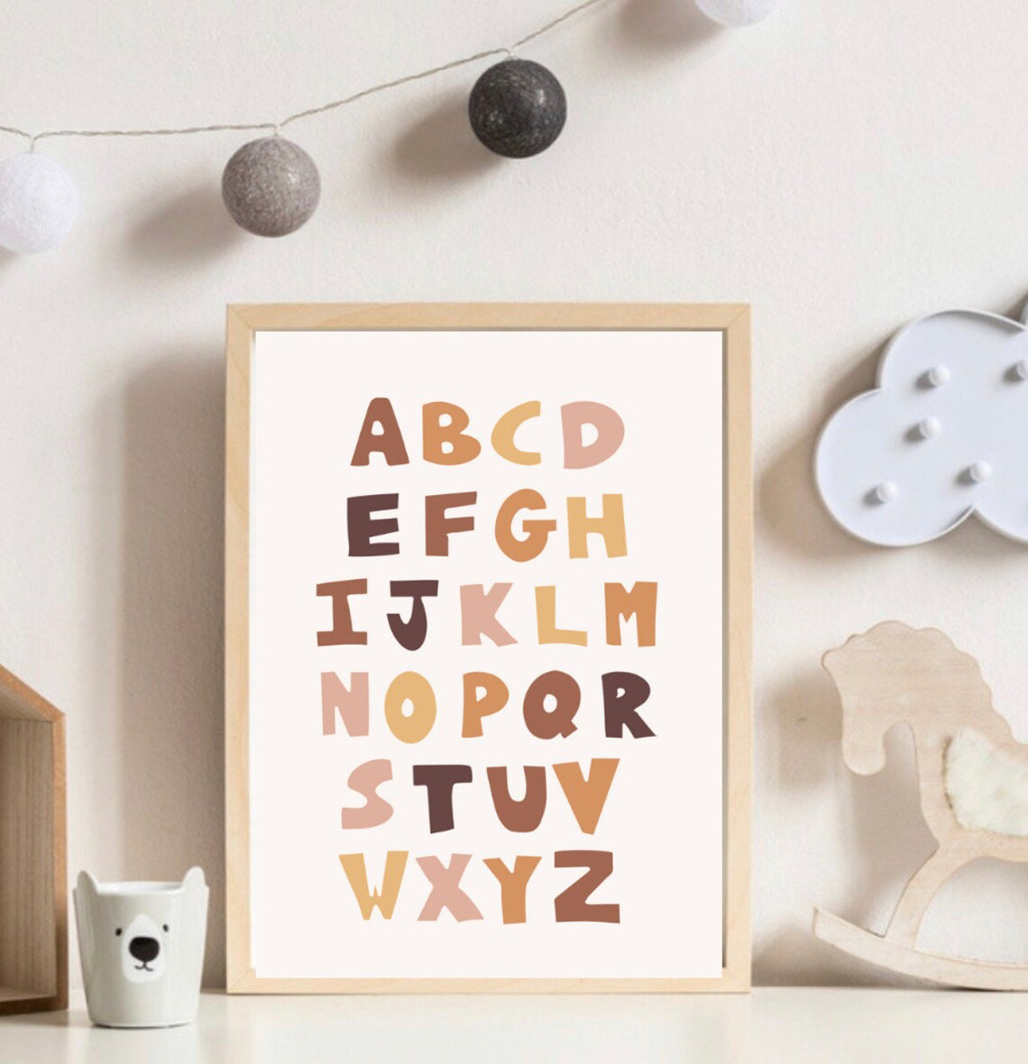 Printable Alphabet Poster, Abc Poster, Alphabet Letters Educational ...