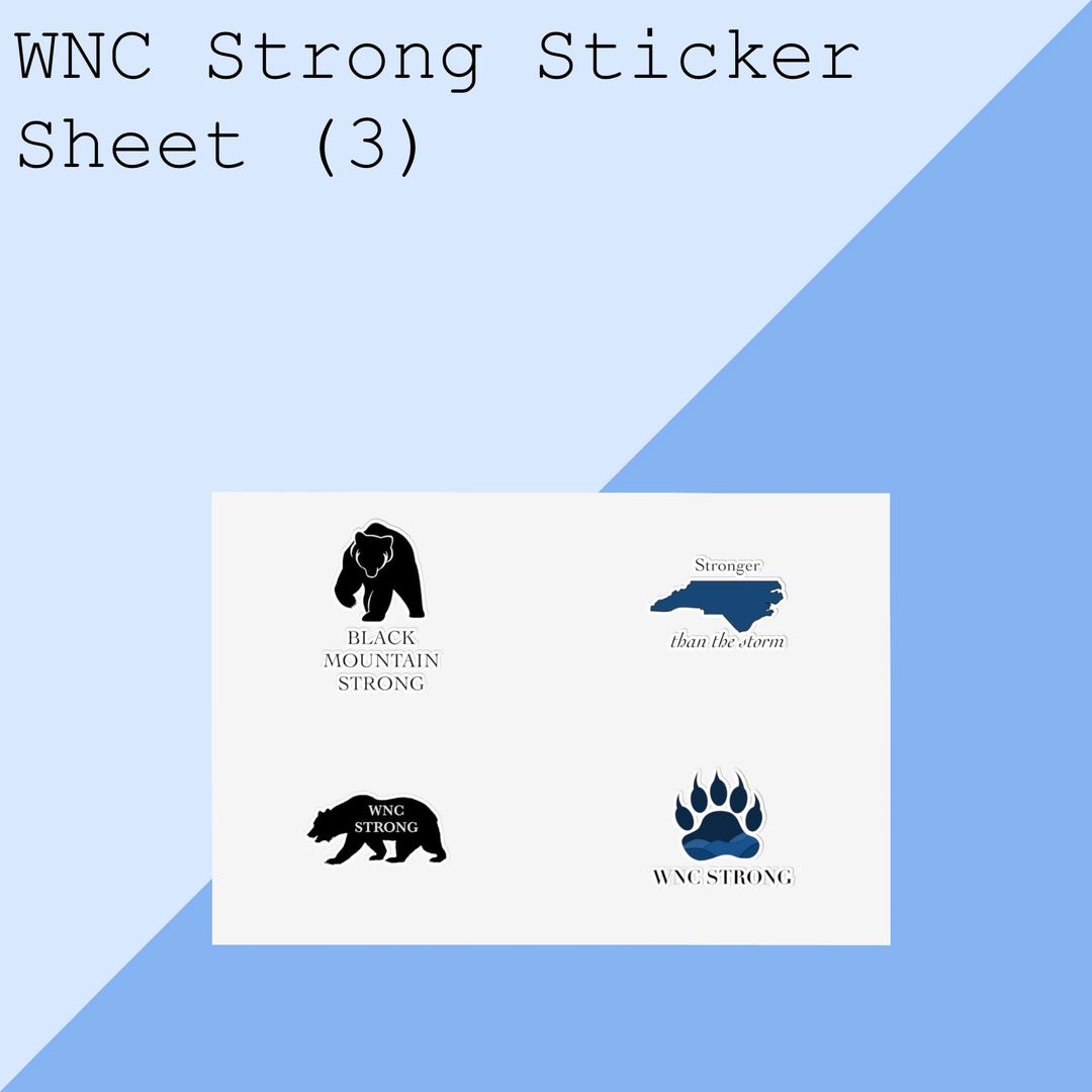 WNC Strong (3) - Sticker Sheets - Etsy