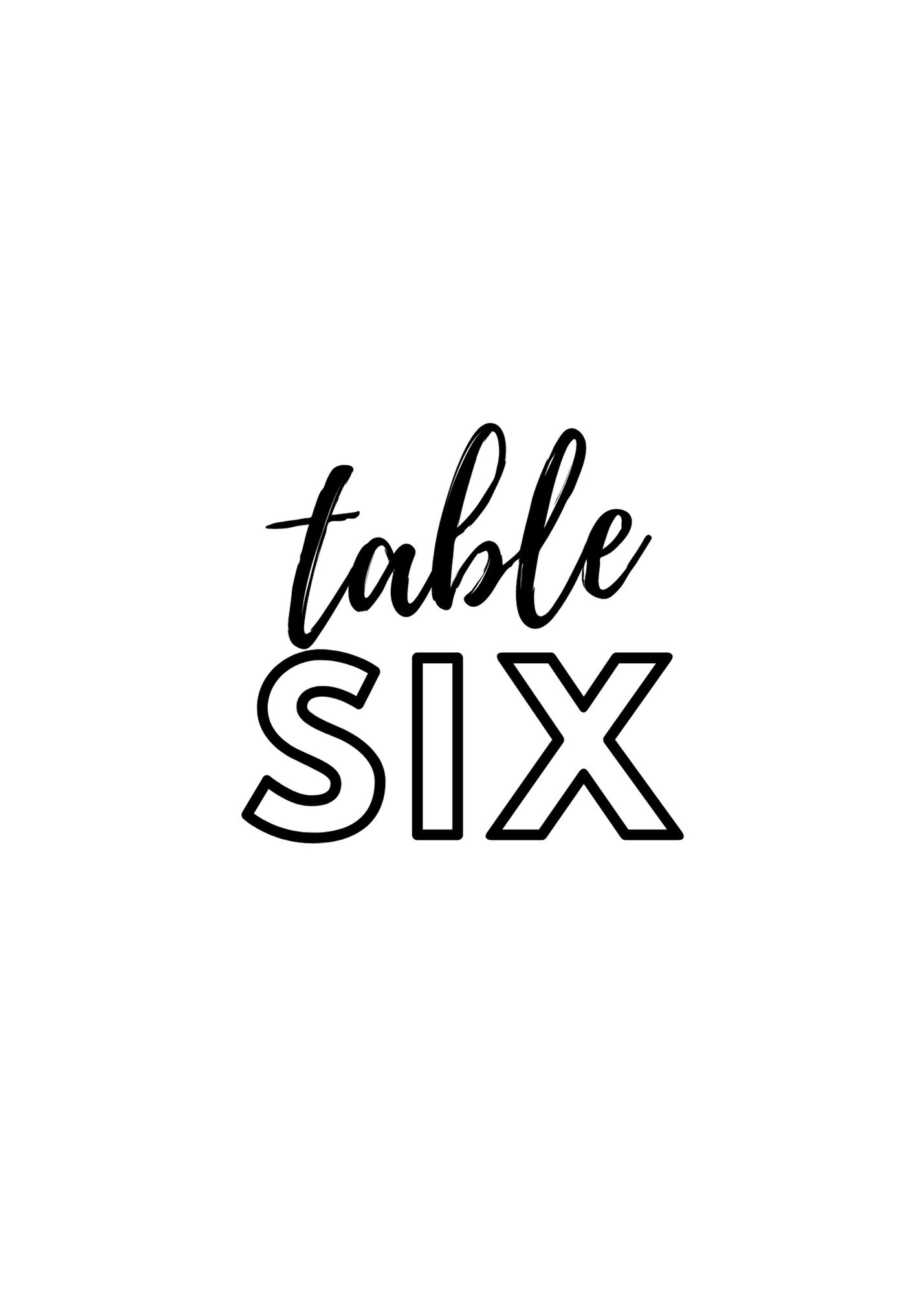 Printable Table Numbers Digital Download - Etsy