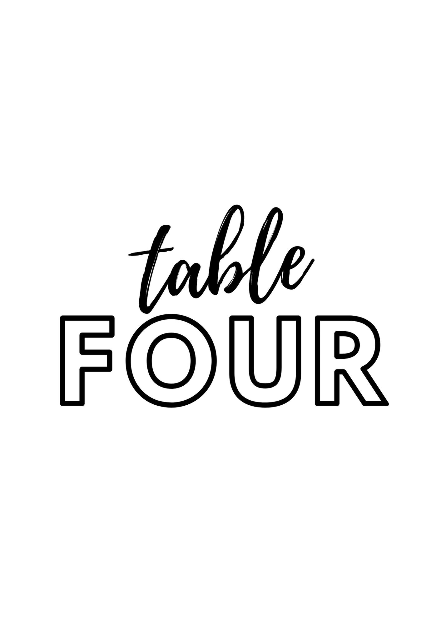 Printable Table Numbers Digital Download - Etsy