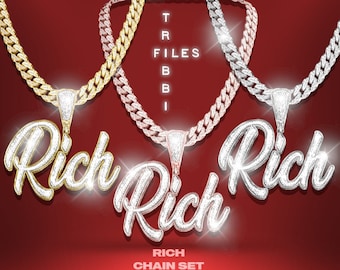 IMVU Trendy Bling Bling Chains 2 // Dutty3d Mesh - Etsy