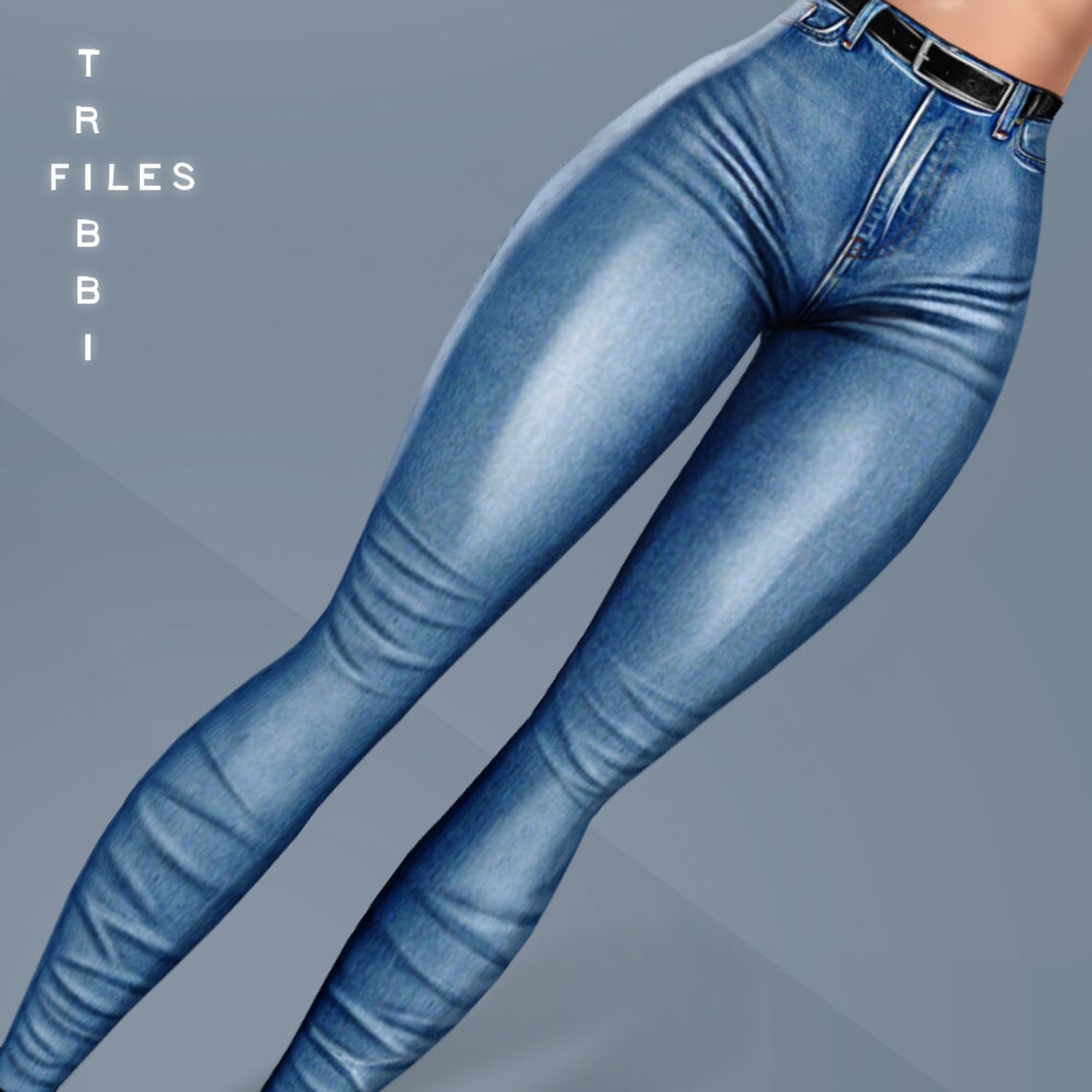 IMVU High-waist Crimson Jeans // Sweetener Mesh - Etsy