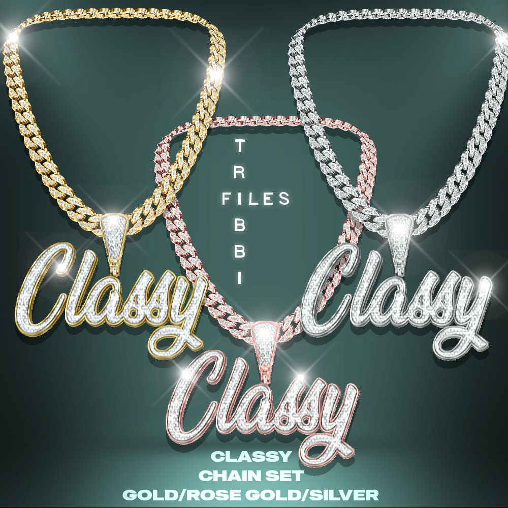 IMVU Trendy Bling Bling Chains 2 // Dutty3d Mesh - Etsy