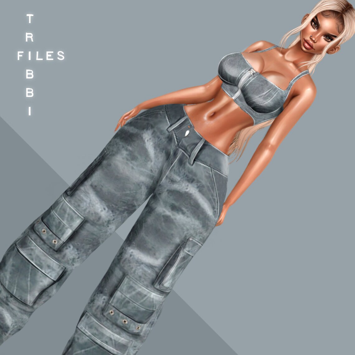 IMVU Devany Outfit // Polygon Top Mesh / Dertras Bottoms Mesh / Ibom ...