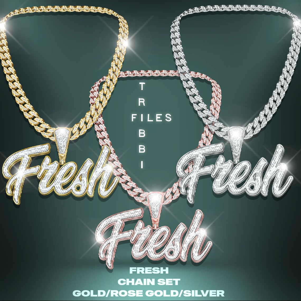 IMVU Trendy Bling Bling Chains 2 // Dutty3d Mesh - Etsy