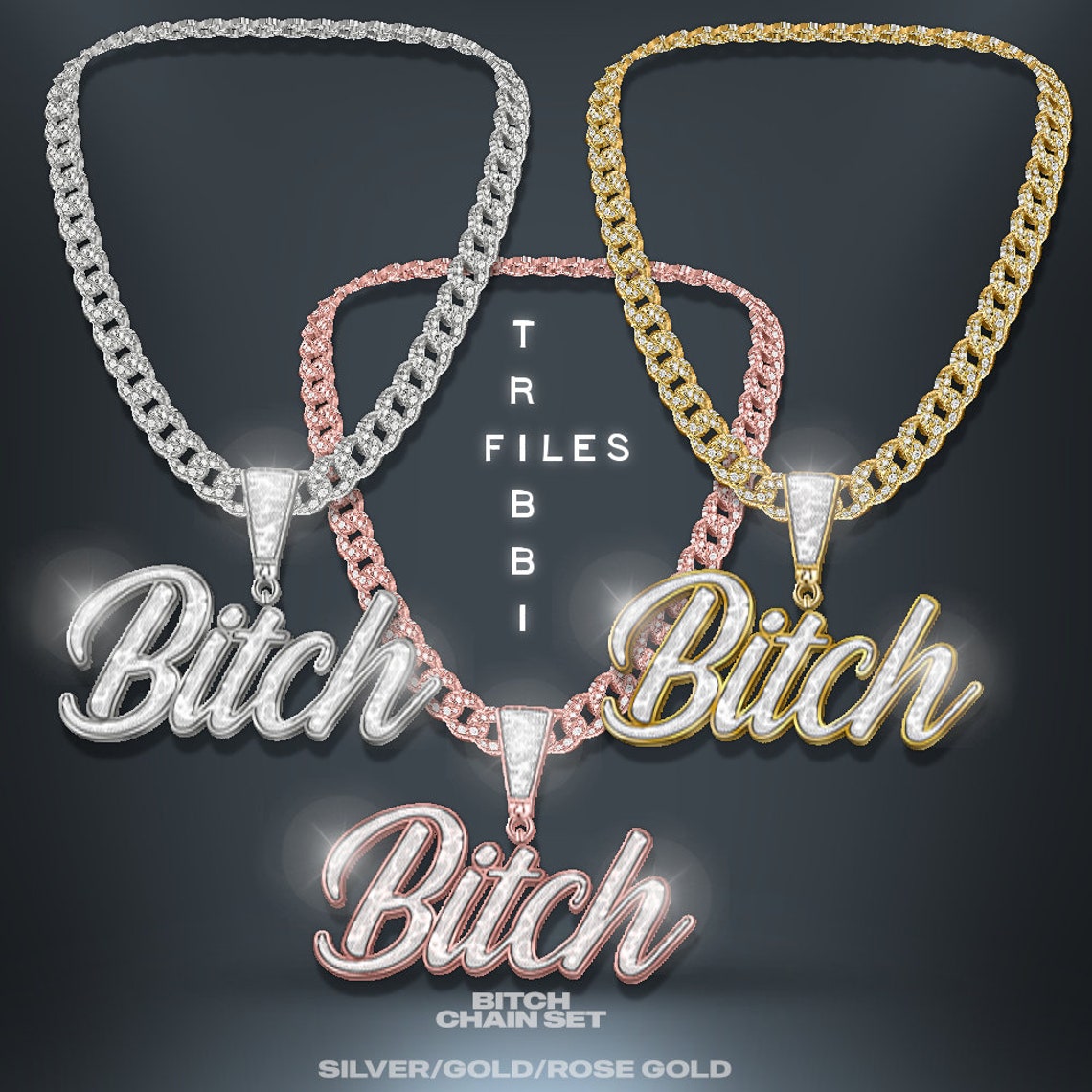 IMVU Trendy Bling Bling Chains // Dutty3d Mesh - Etsy