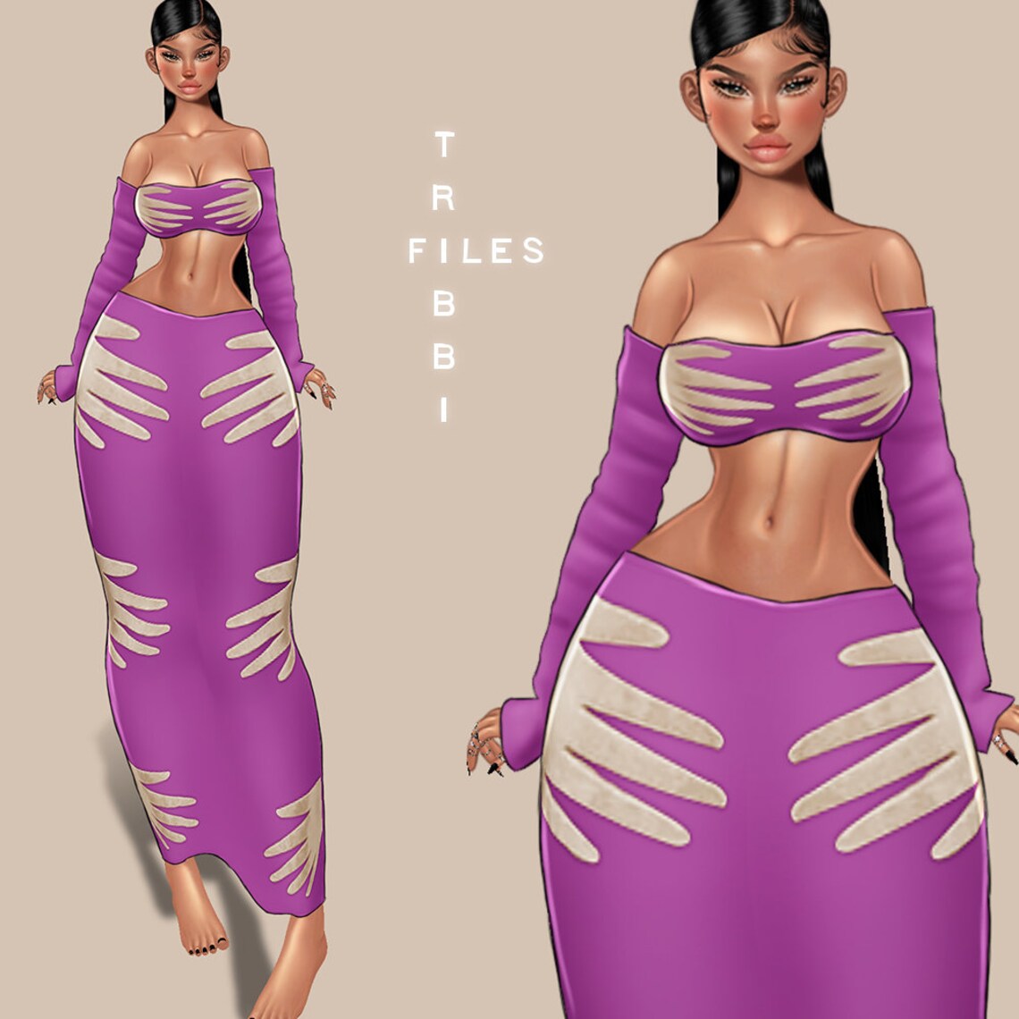 IMVU Melissa Set // Newgen3d Body Mesh - Etsy
