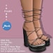 IMVU MESH FILE: Strappy Heels - With Removable Socks - Etsy