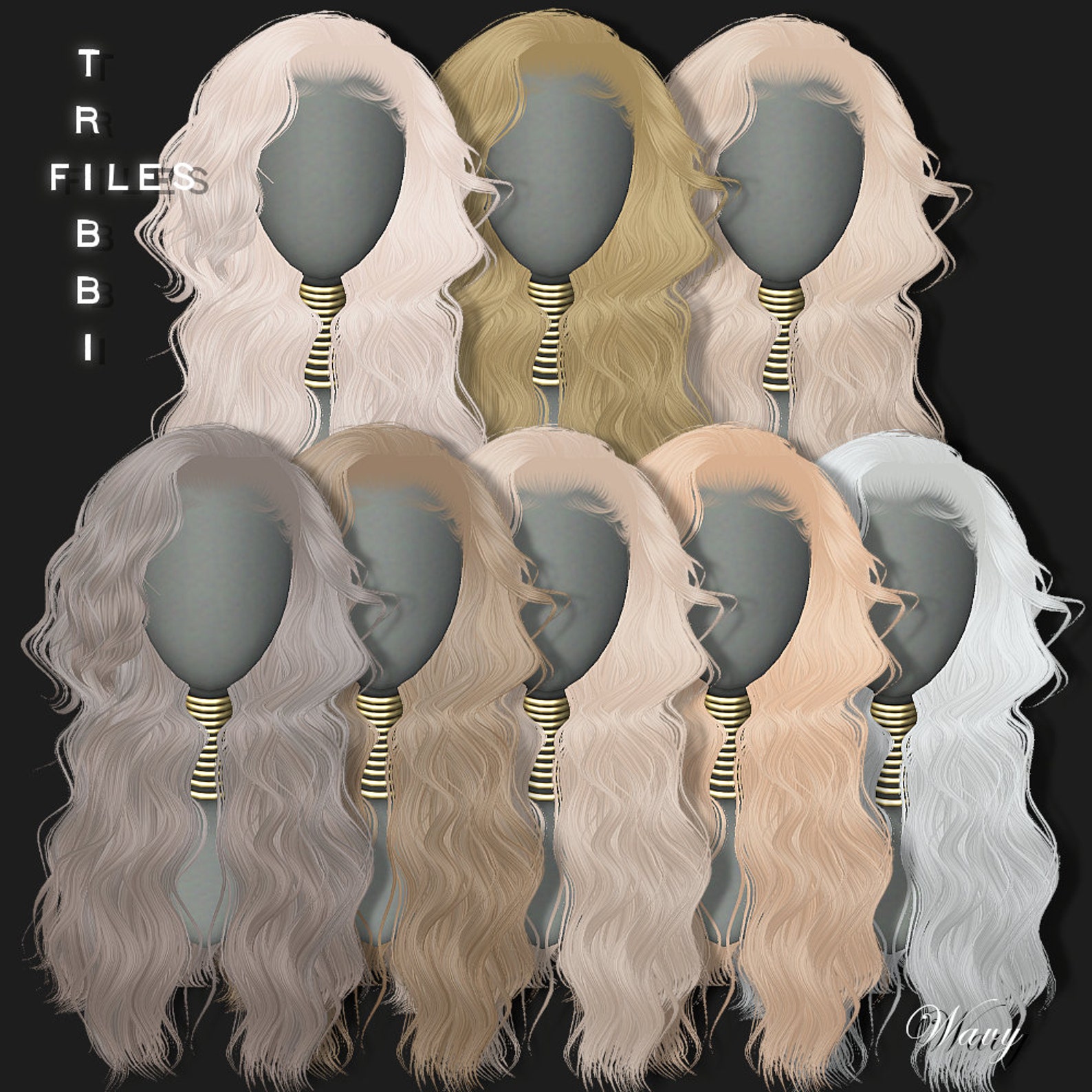 IMVU Precious Lites - Hair Textures - Complete File With Everything You ...