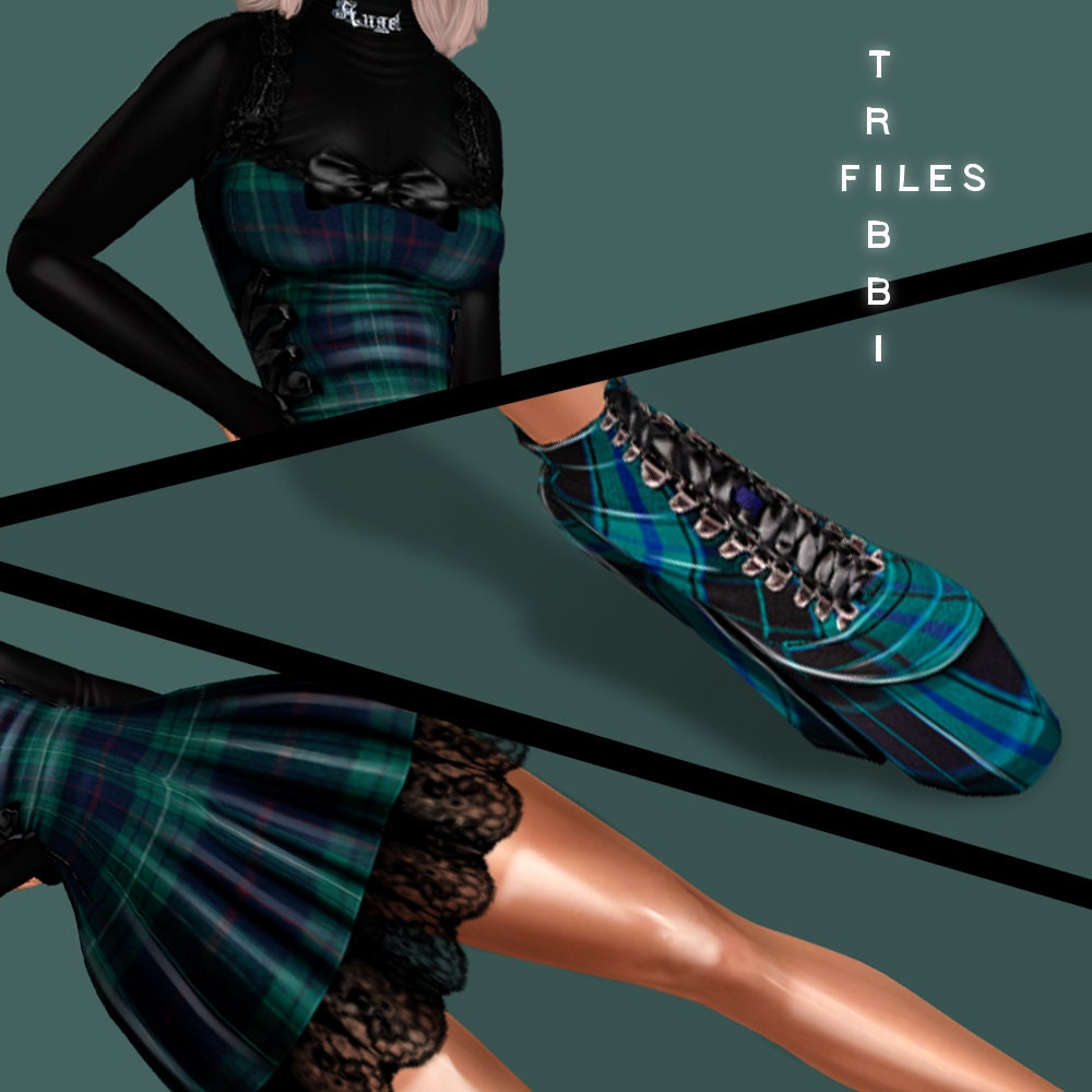 Free IMVU Willow Mismatched Set // Wiing Dress Mesh / Bibirasta Boot ...
