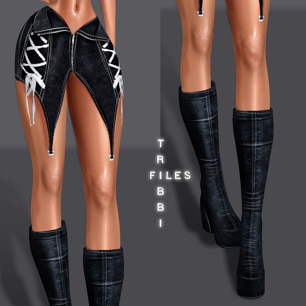 IMVU Halle Outfit // Polygon Body Mesh / Lalov Boot Mesh - Etsy IMVU Halle Outfit // Polygon Body Mesh / Lalov Boot Mesh - Etsy