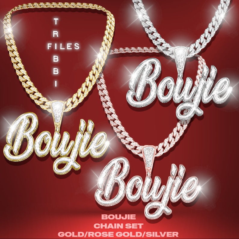 IMVU Trendy Bling Bling Chains 3 // Dutty3d Mesh - Etsy