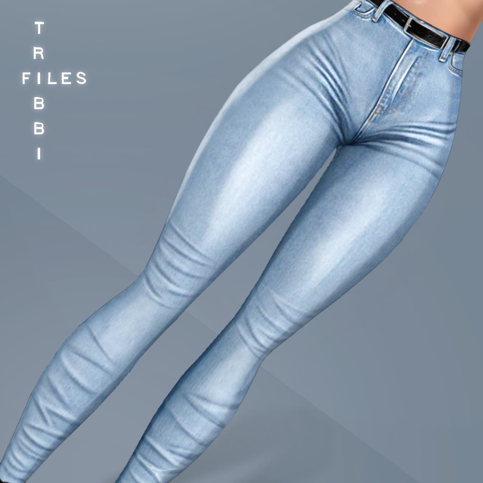 IMVU High-waist Crimson Jeans // Sweetener Mesh - Etsy
