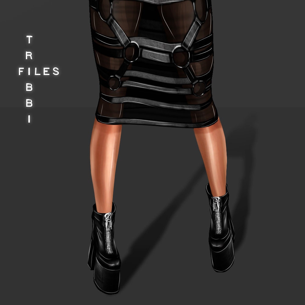 IMVU Traitor Outfit // Top & Skirt Sis3d Meshes / Boots Faithshaw Mesh ...