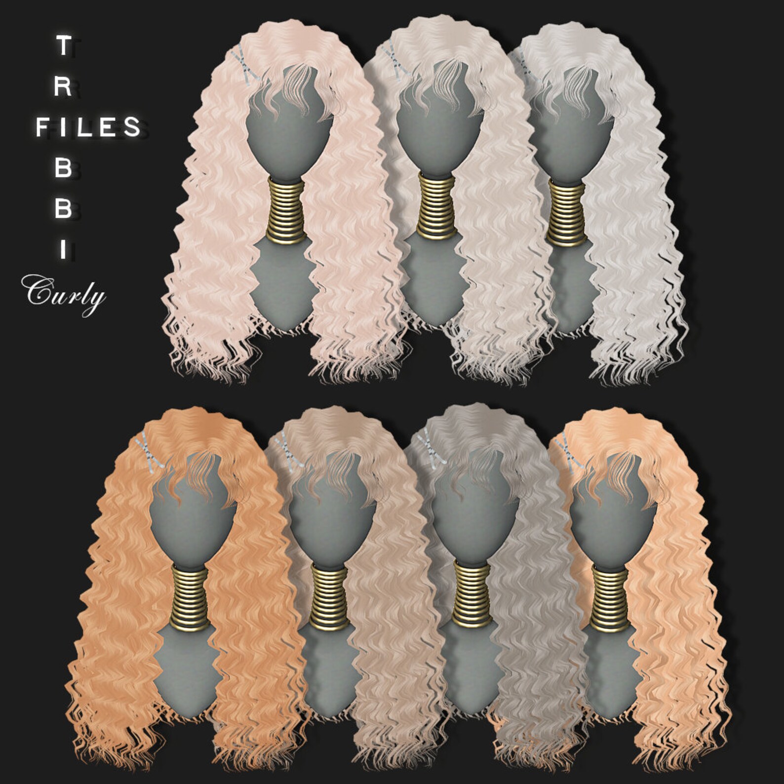 IMVU Precious Lites - Hair Textures - Complete File With Everything You ...