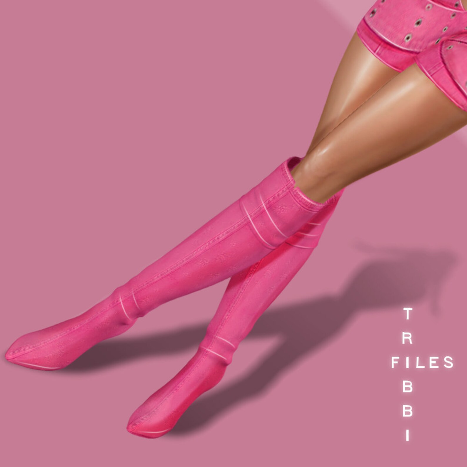 IMVU Annika Outfit // Polygon Body Mesh / Enoc Boot Mesh - Etsy