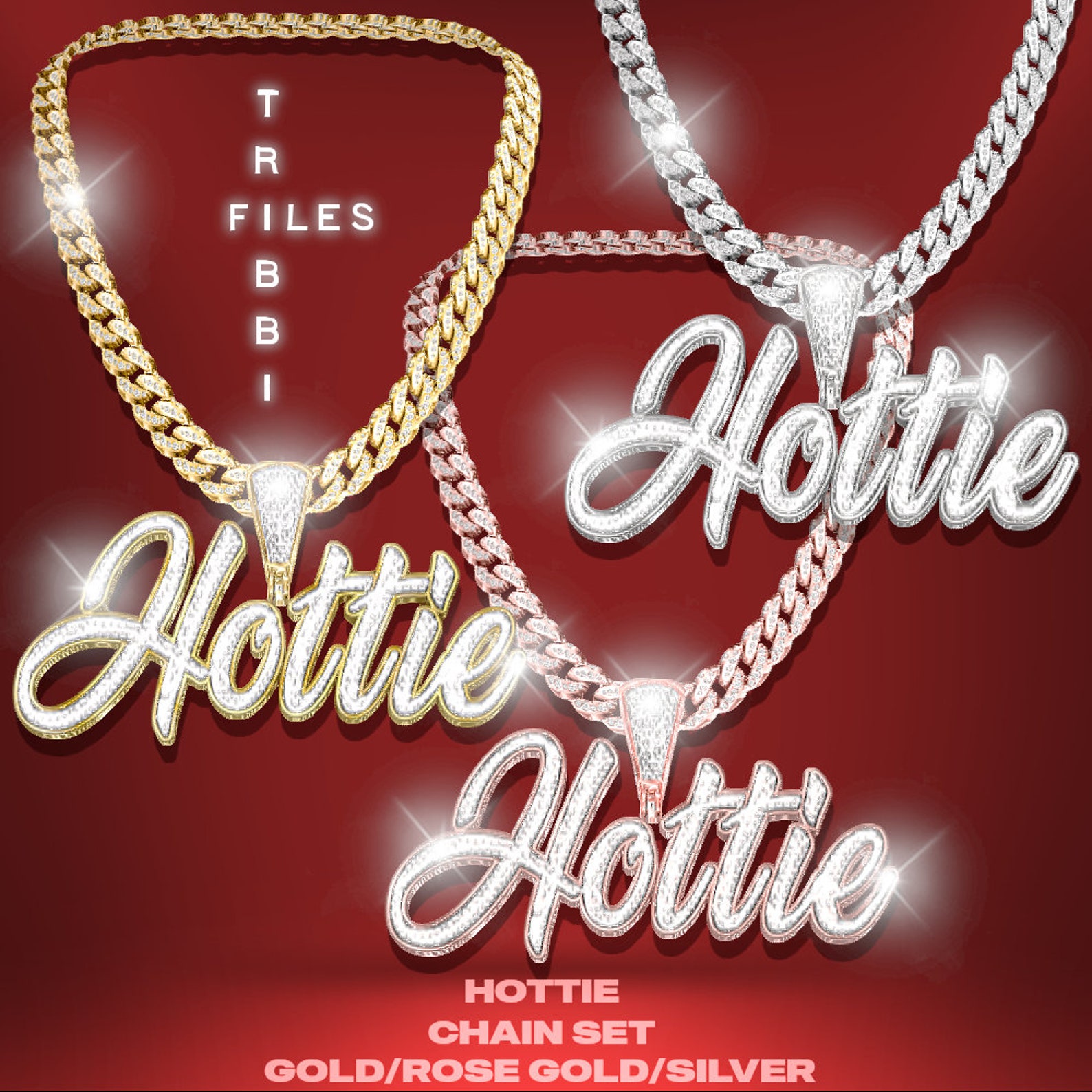 IMVU Trendy Bling Bling Chains 3 // Dutty3d Mesh - Etsy