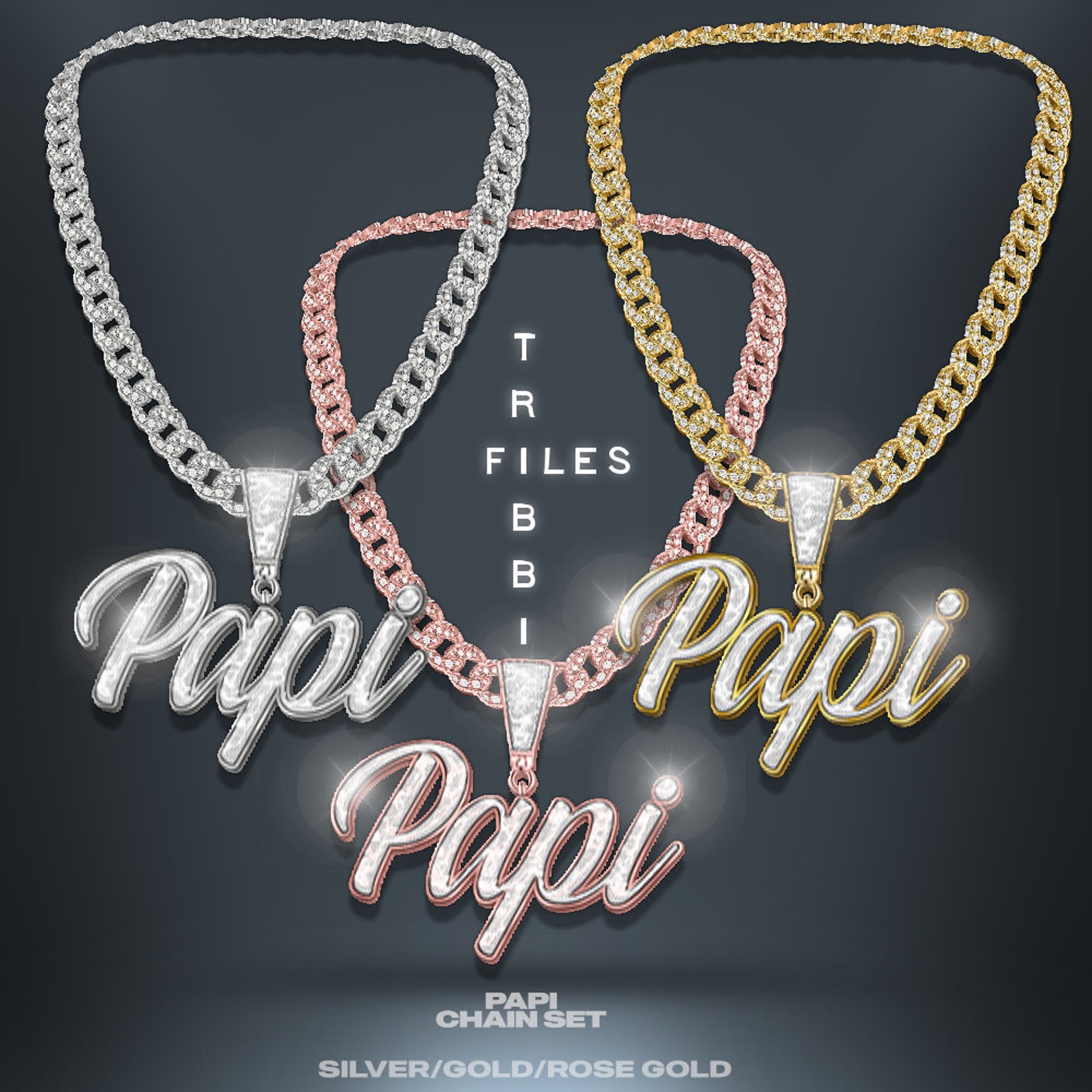 IMVU Trendy Bling Bling Chains // Dutty3d Mesh - Etsy
