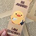 Be Aware Duck Bookmark Bookish, Duck Lover, Reader Gift, Laminated, One ...