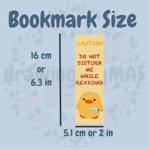 Cute Duck Bookmark | Bookish, Duck Lover, Reader Gift and Laminated ...