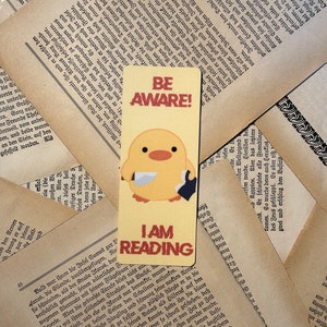 Be Aware Duck Bookmark | Bookish, Duck Lover, Reader Gift, Laminated ...