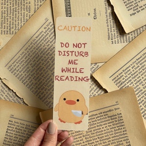Cute Duck Bookmark | Bookish, Duck Lover, Reader Gift and Laminated ...
