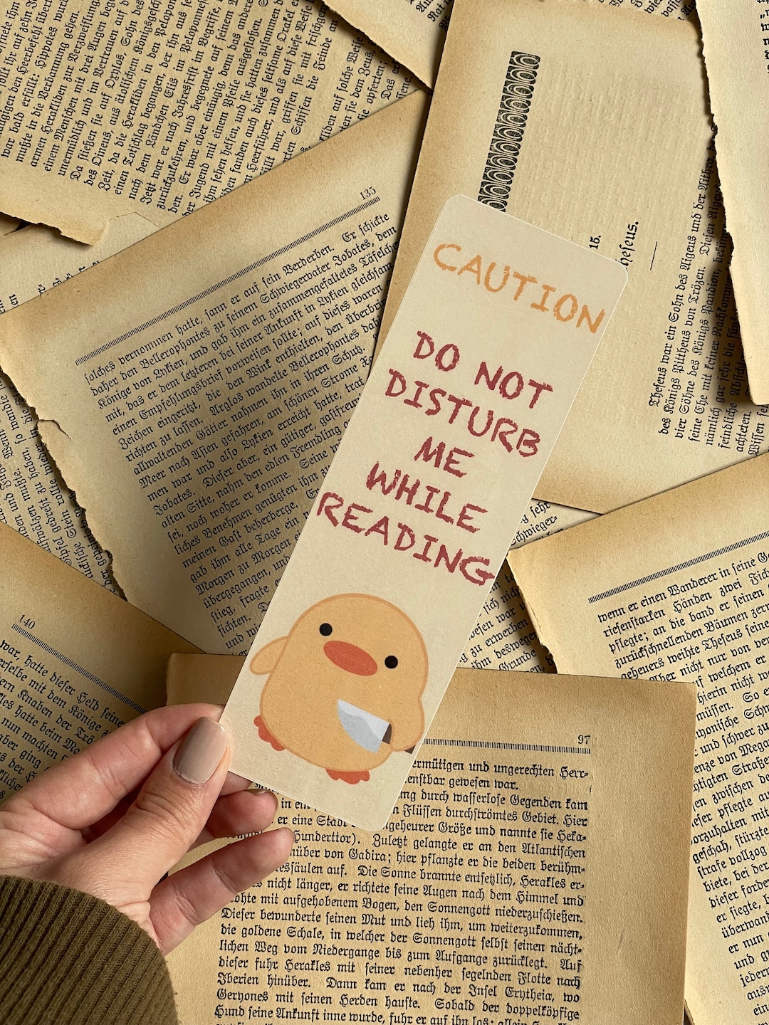 Funny Duck Bookmark: Sassy Reading Quote, Book Lover Gift - Etsy
