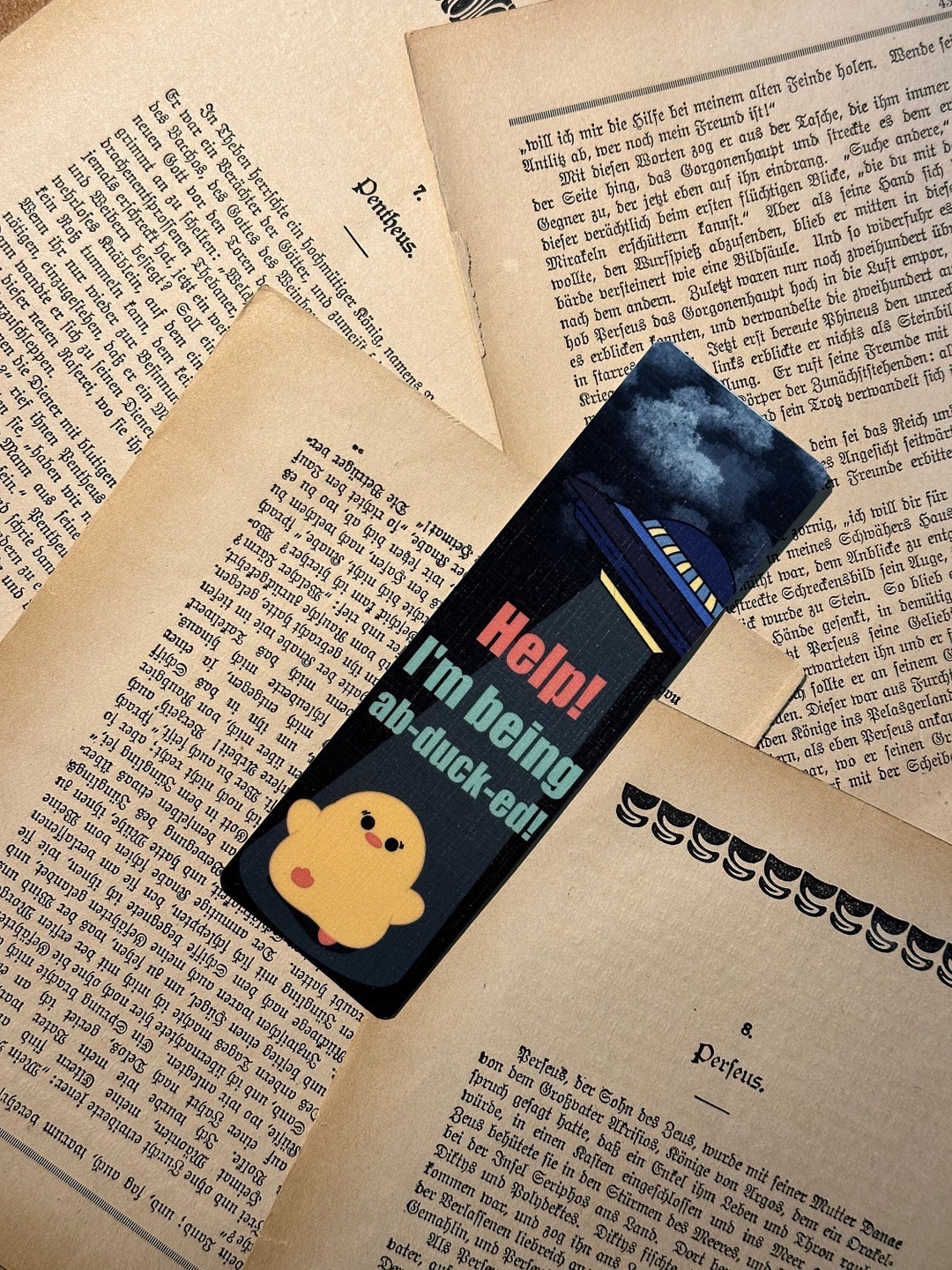Sci-fi Duck Bookmark Bookish, Duck Lover, Reader Gift and Laminated ...