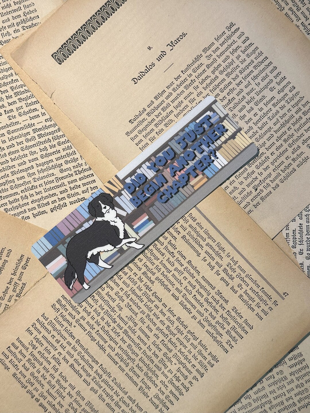 Border Collie Bookmark | Laminated Reader Gift - Etsy UK