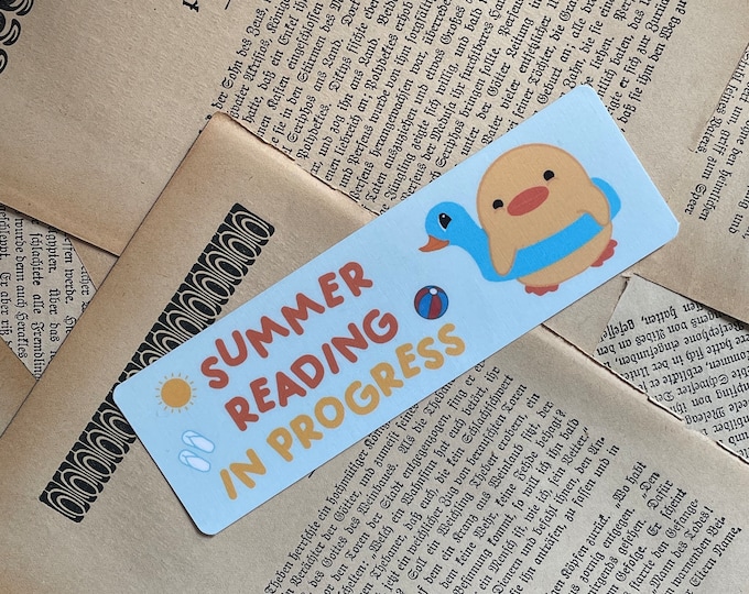 Chick Duck With Knife Magnetic Bookmark, Duck Meme Bookmarks, Handmade Book Accessories, Page ...