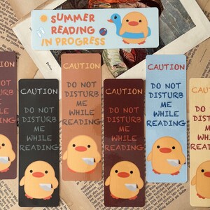 Be Aware Duck Bookmark | Bookish, Duck Lover, Reader Gift, Laminated ...