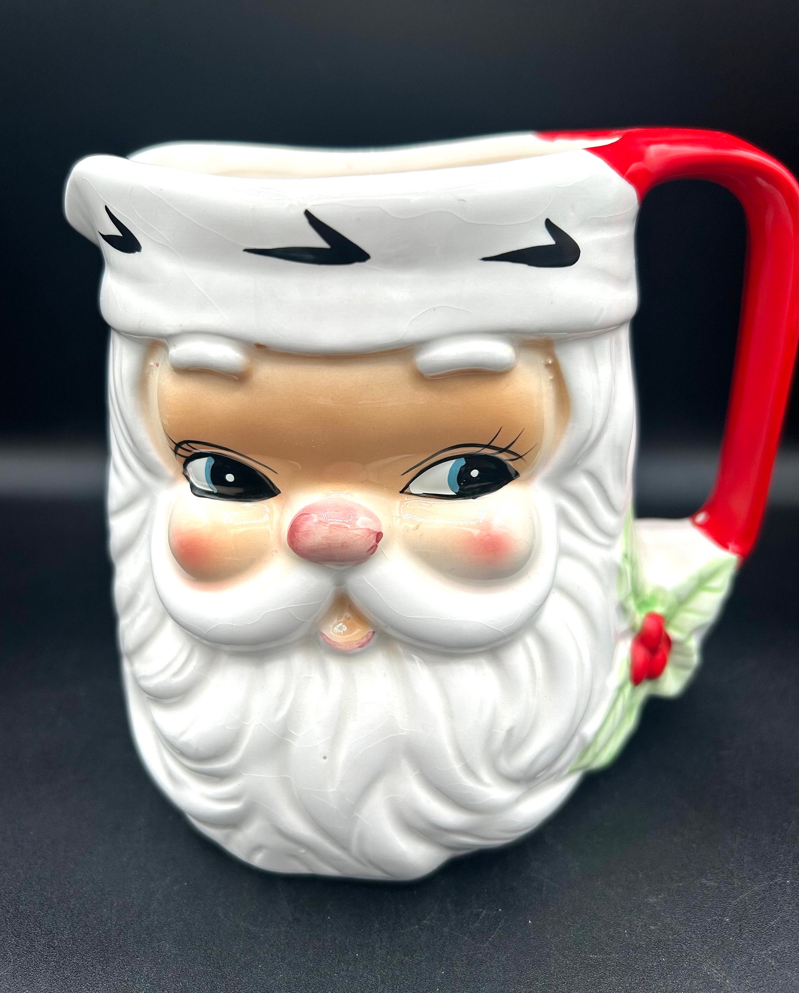 Rare, Vintage Josef Originals Santa Face Pitcher & Mug - Etsy