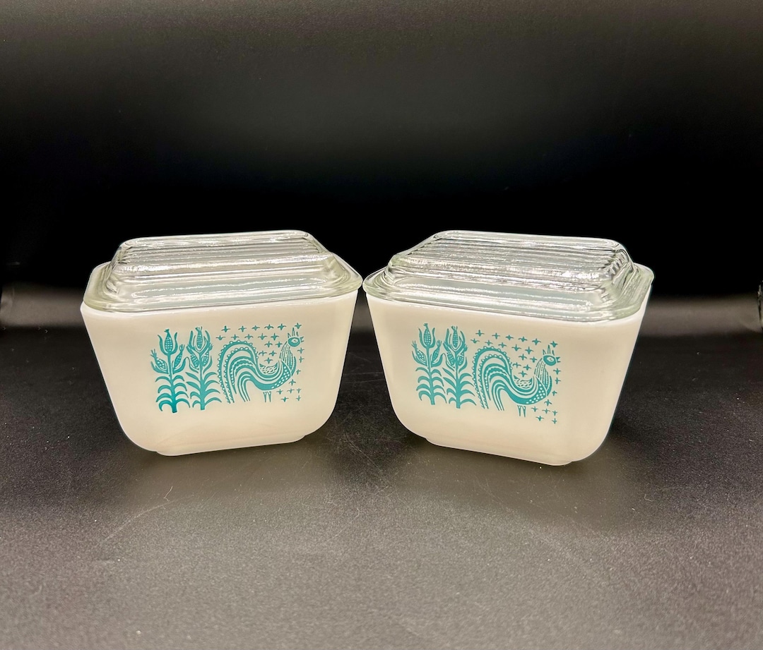 Pyrex Amish Butterprint Refrigerator Dishes With Lids - Set of 2 - Etsy
