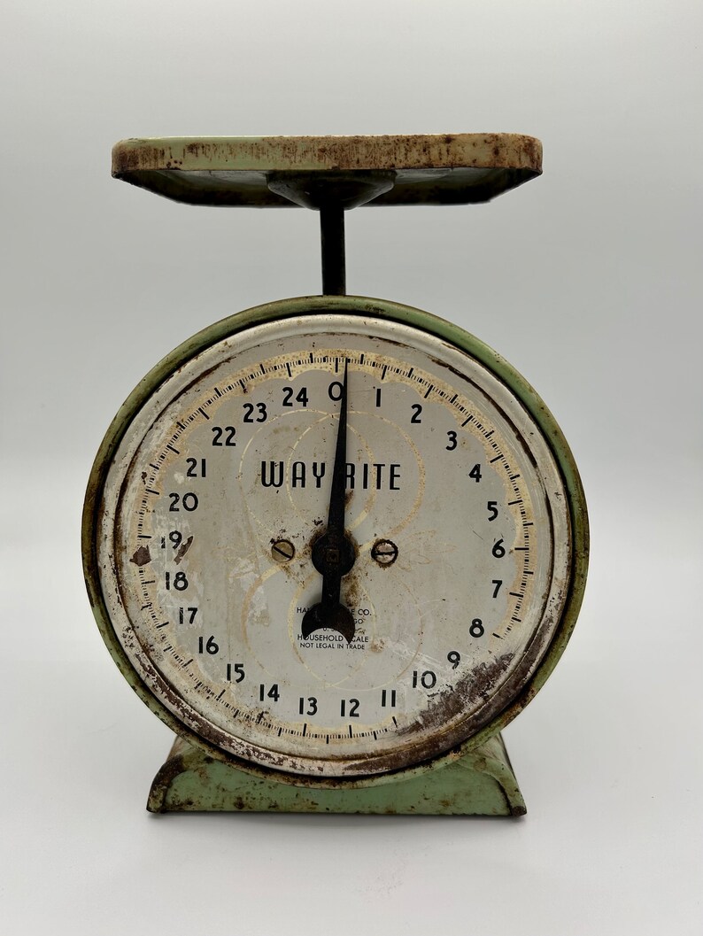 Way Rite Vintage Sage Green Household Scale - Etsy