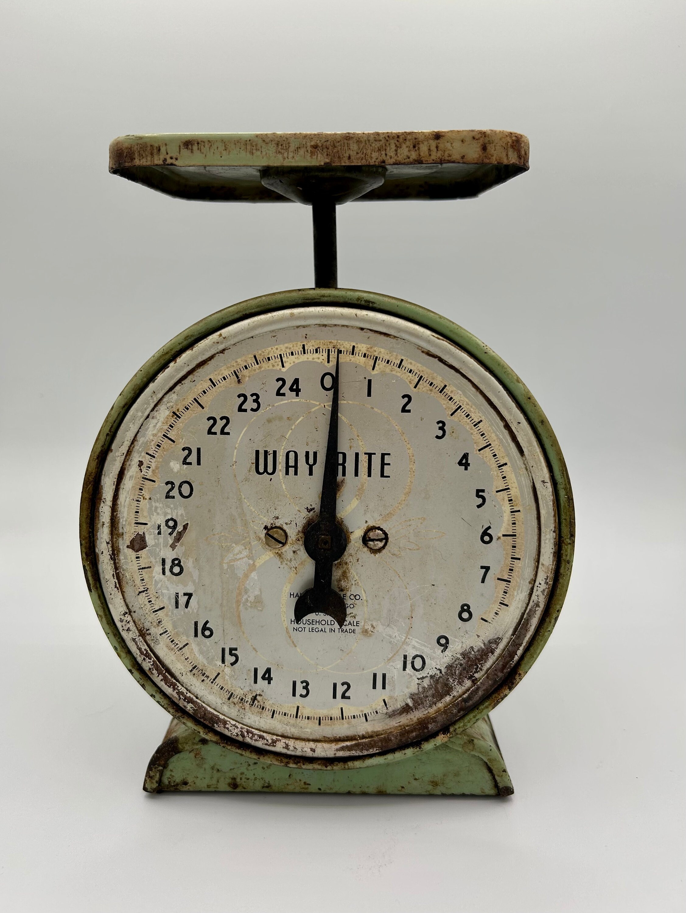 Way Rite Vintage Sage Green Household Scale - Etsy