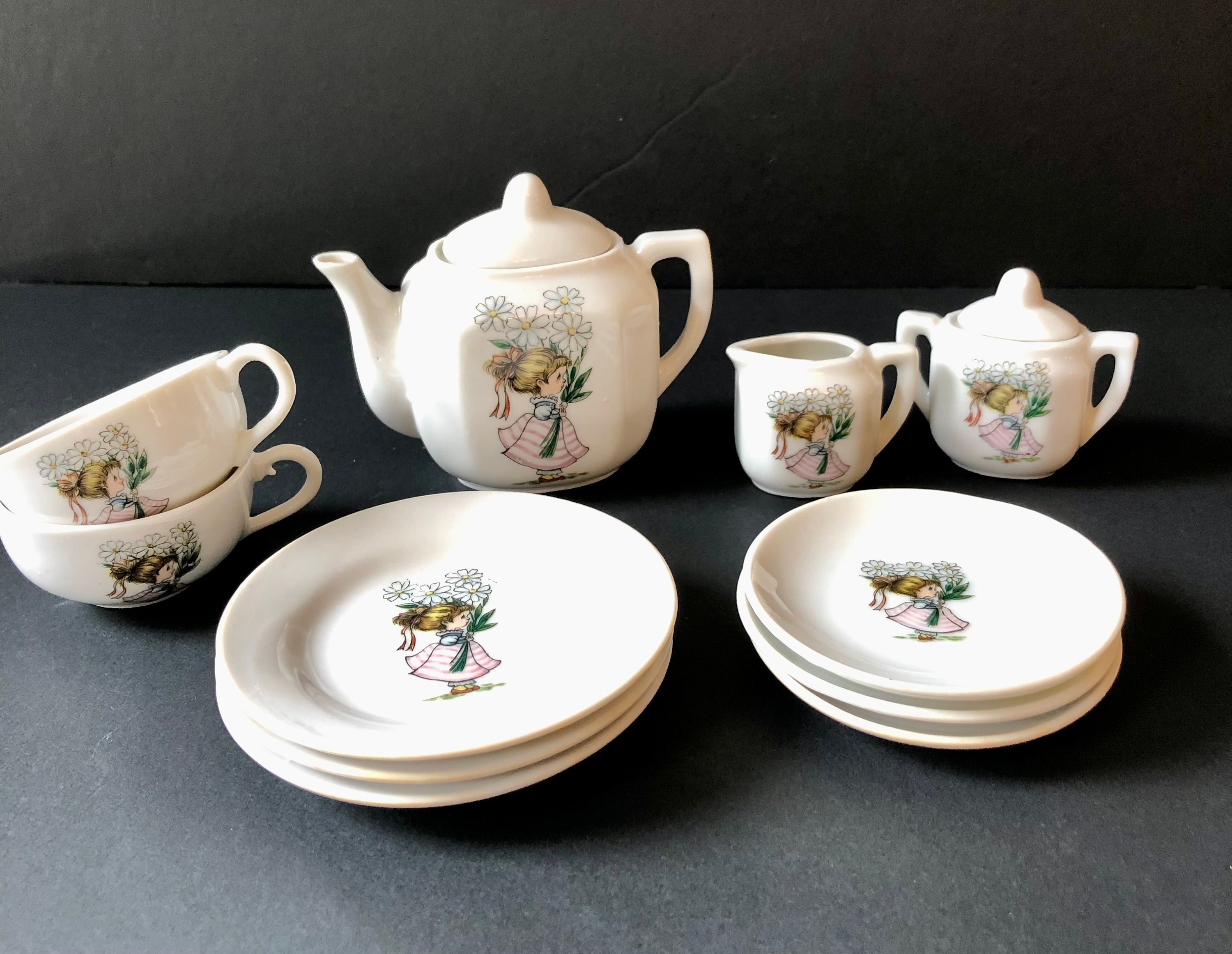 Miniature Vintage Ceramic Kids’ Toy Play Tea Set Made in Japan - Etsy