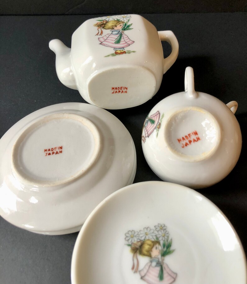 Miniature Vintage Ceramic Kids’ Toy Play Tea Set Made in Japan - Etsy