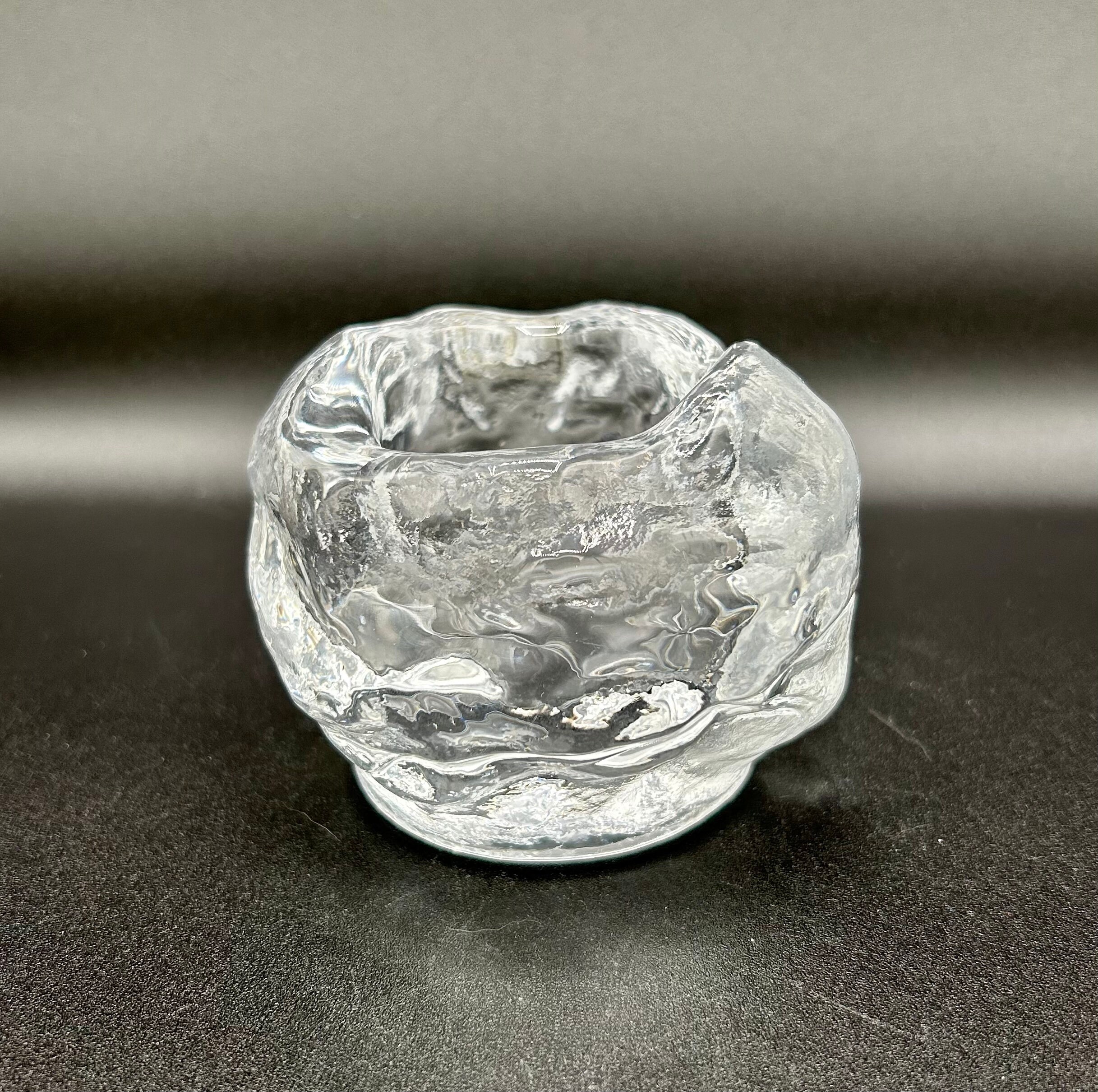 Kosta Boda Sweden Lead Crystal Snowball Votive Candle Holder - Etsy