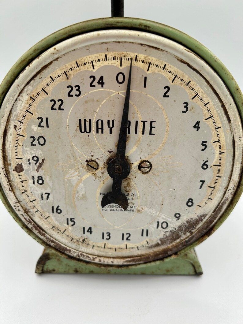 Way Rite Vintage Sage Green Household Scale - Etsy