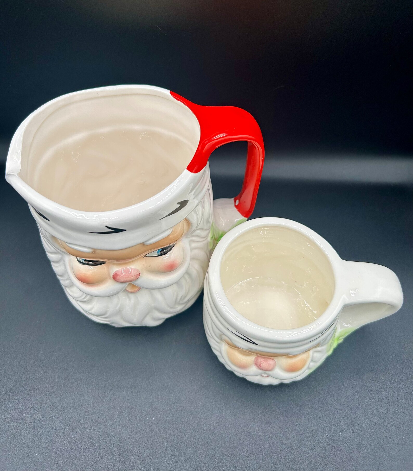 Rare, Vintage Josef Originals Santa Face Pitcher & Mug - Etsy