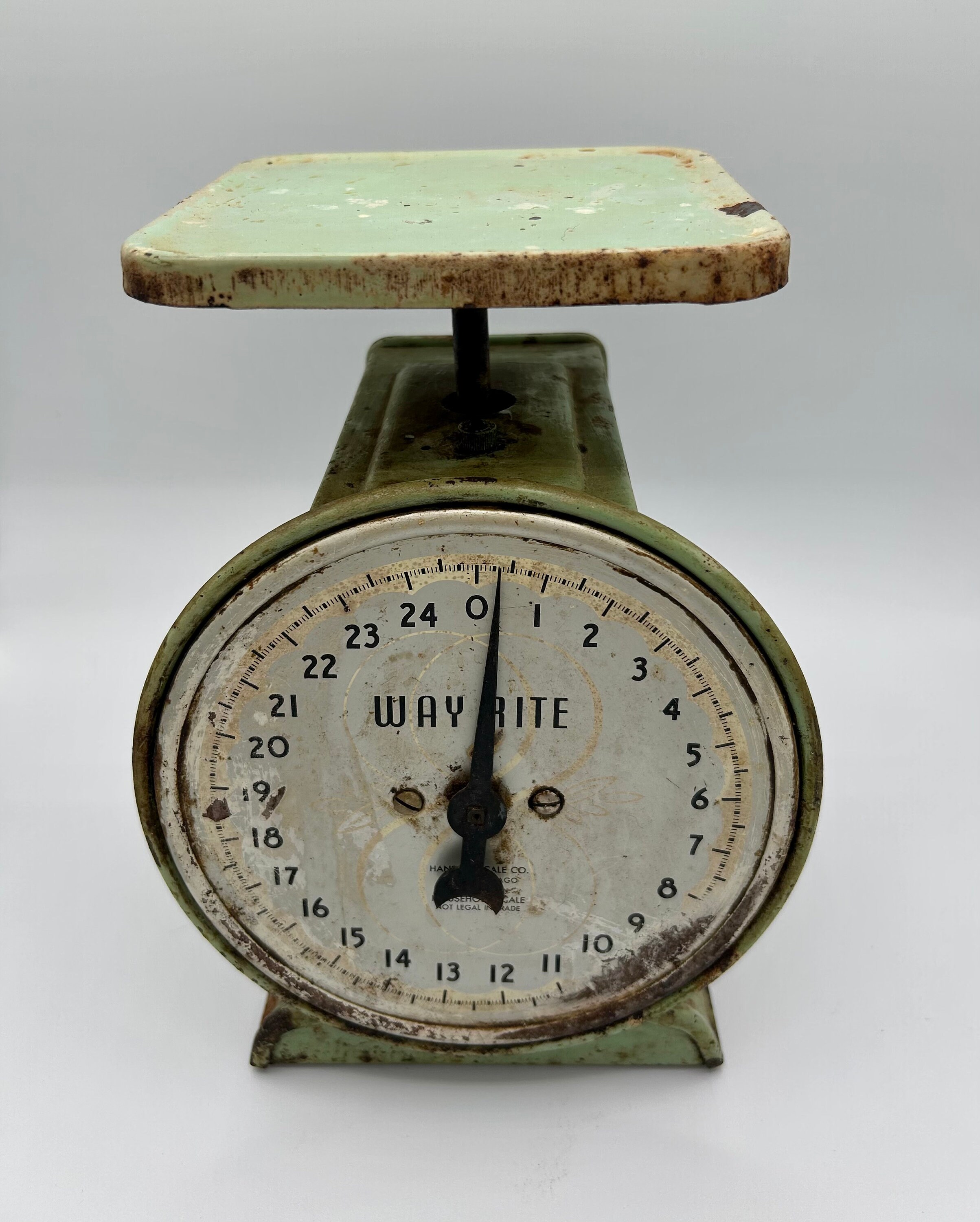 Way Rite Vintage Sage Green Household Scale - Etsy