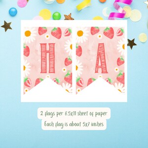 Berry First Birthday Happy Birthday Banner - Instant Download Printable ...